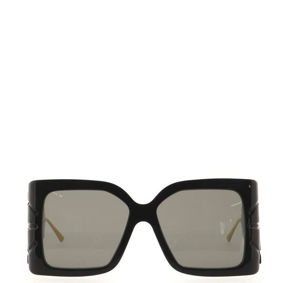 Gucci | Accessories | Gucci Frame Wing Square Sunglasses Acetate Black ...